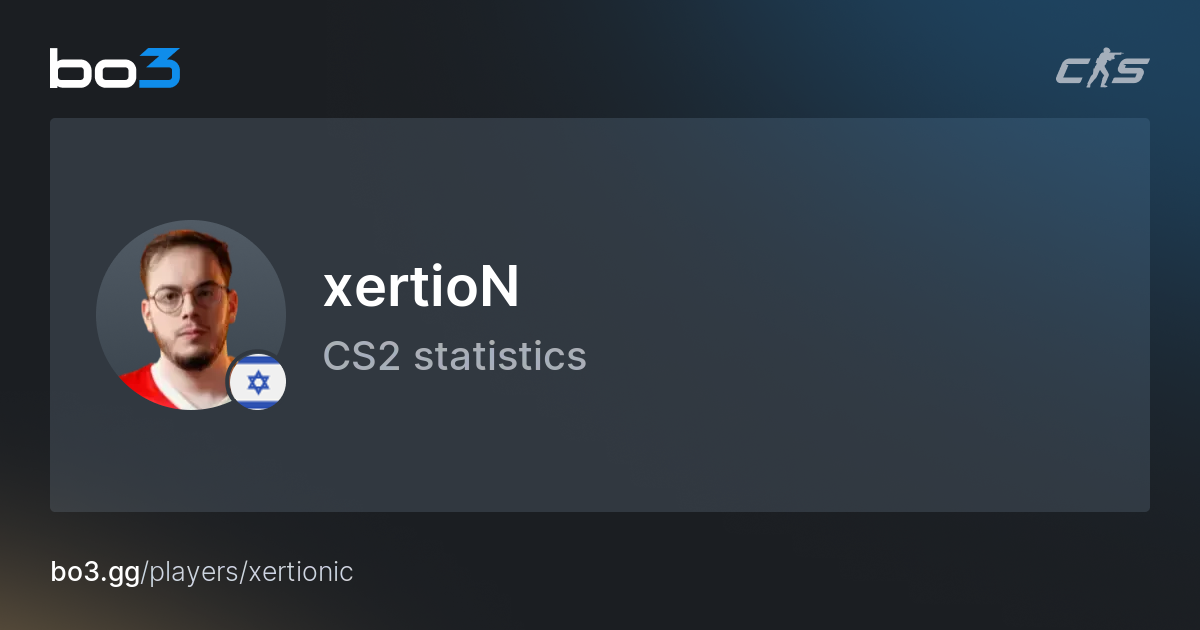 xertioN (Dorian Berman) CS2 Stats – MOUZ