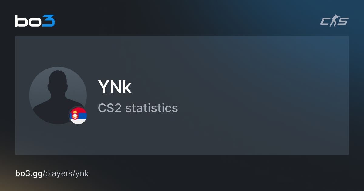 YNk (Janko Paunović) CS2 Stats