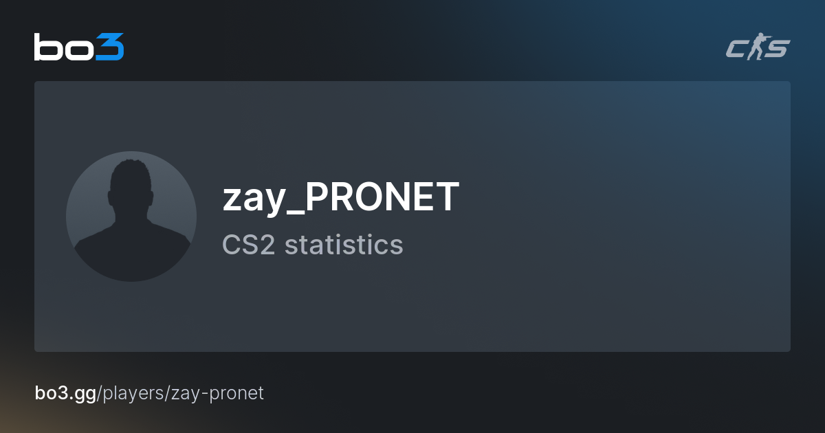 zay_PRONET ( ) CS2 Stats