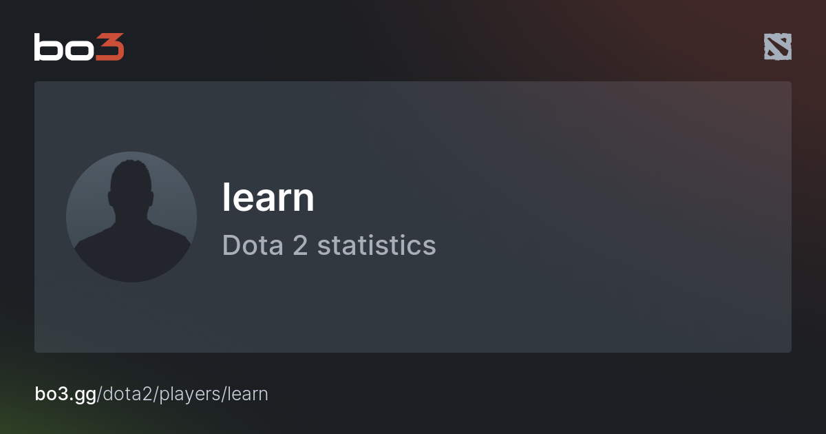 learn Dota 2 stats, performance, matches & news