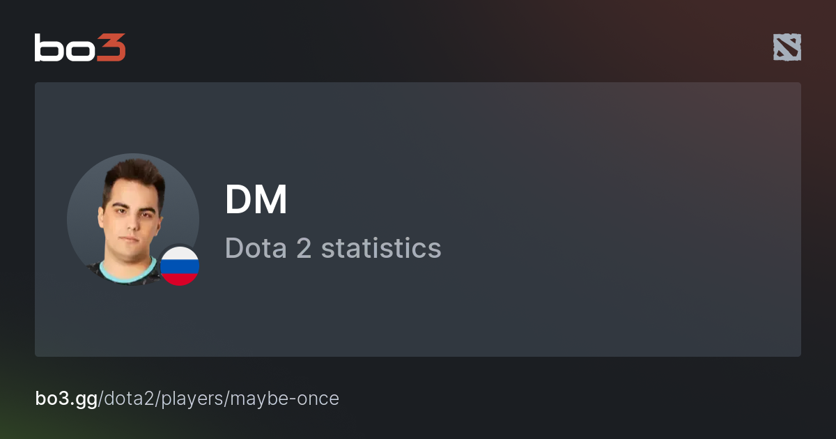DM (Dmitry Dorokhin) Dota 2 Stats & news – PARIVISION