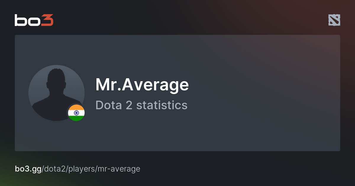 Mr.Average Dota 2 stats, performance, matches & news