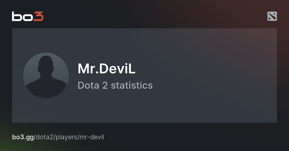 Mr.DeviL Dota 2 stats, performance, matches & news
