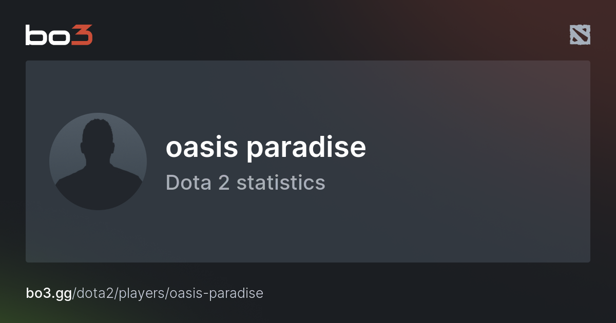 oasis paradise ( ) Dota 2 Stats & news