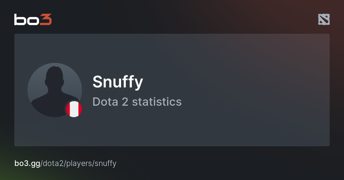 Snuffy Dota 2 stats, performance, matches & news
