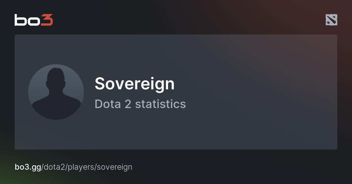 Sovereign Dota 2 stats, performance, matches & news