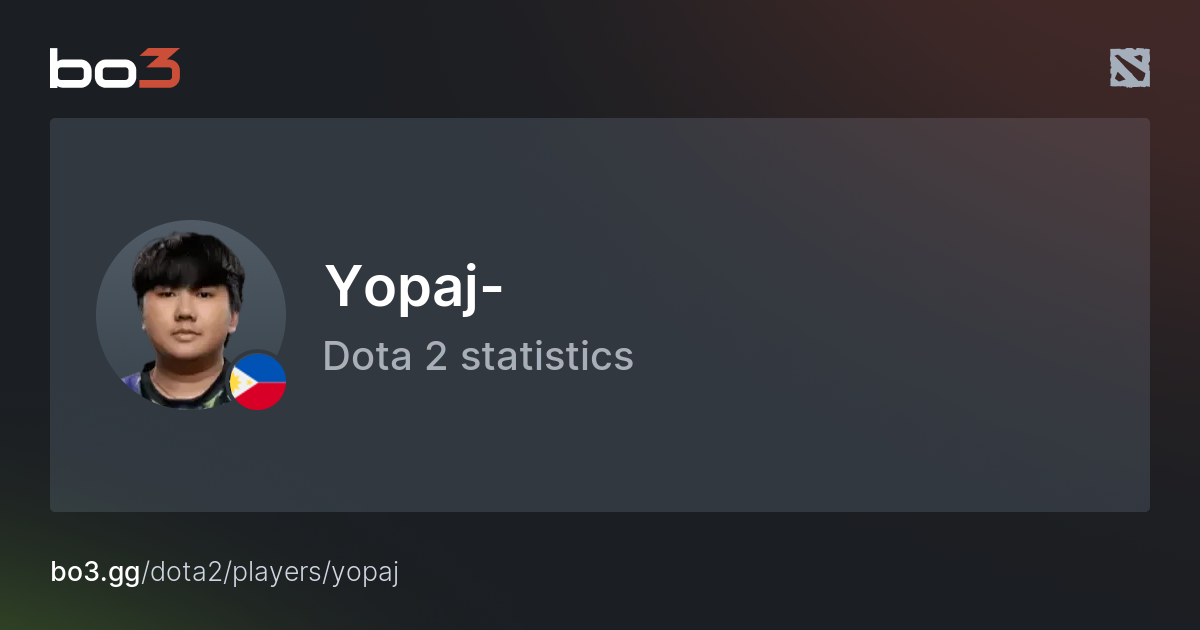 Yopaj- Dota 2 stats, performance, matches & news