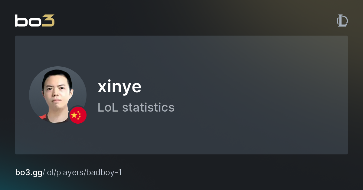 xinye stats, performance, matches & news