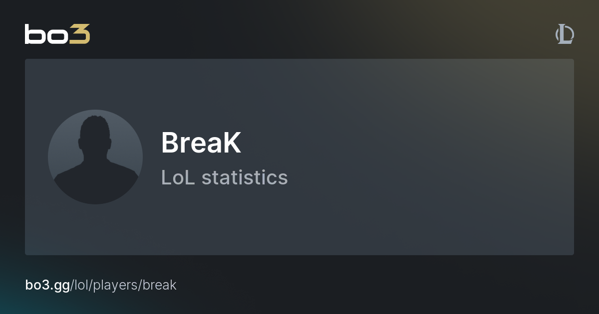 BreaK stats, performance, matches & news