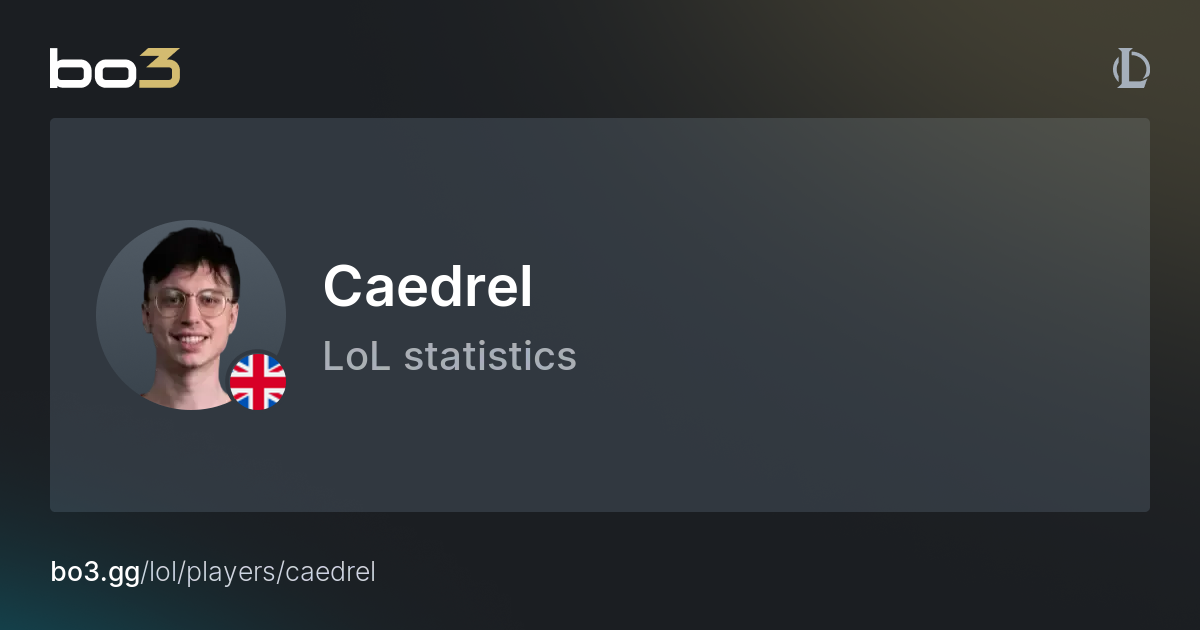 CS2 coach Caedrel Matches: upcoming, current & finished