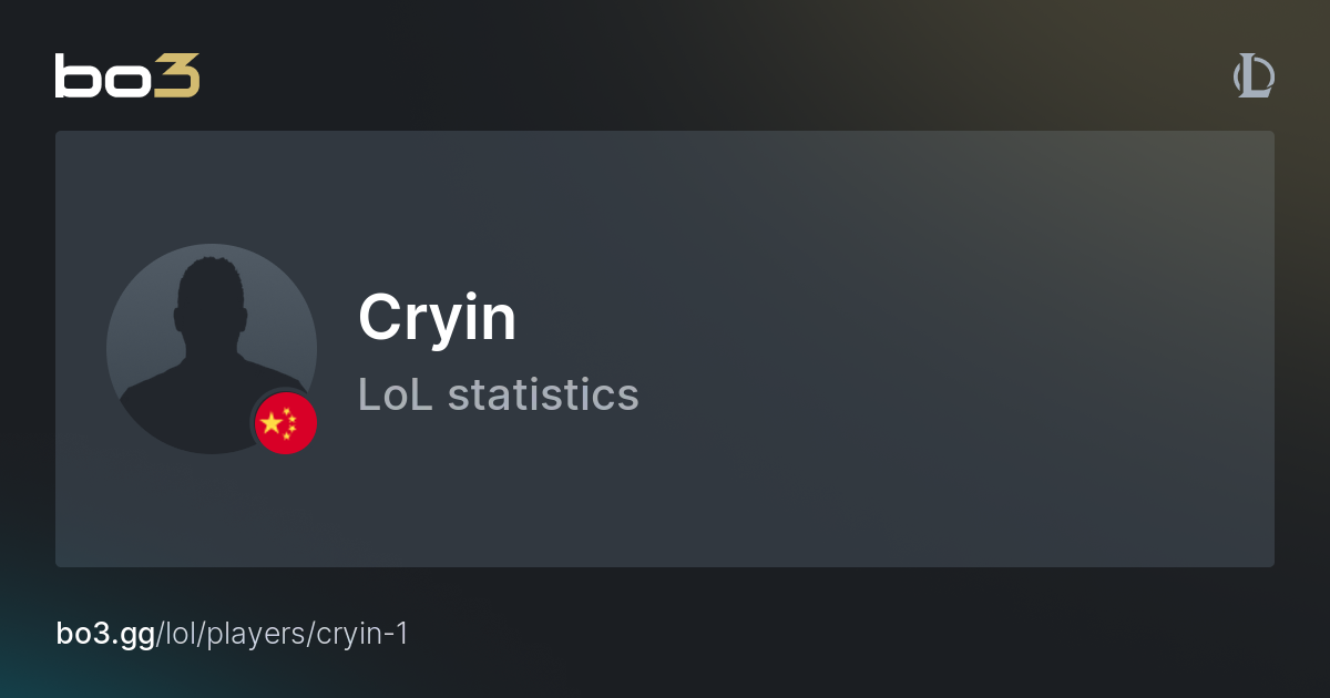 Cryin (Chengwei Yuan) LoL Stats & news