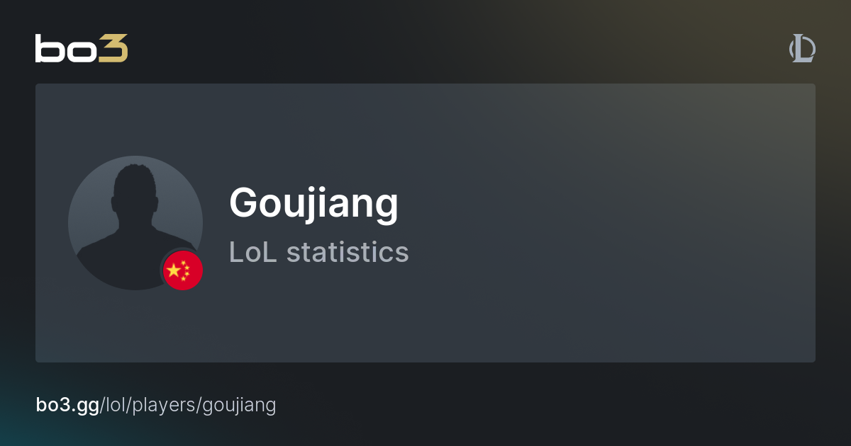 Goujiang (Li Chang) LoL Stats & news – Huya LML