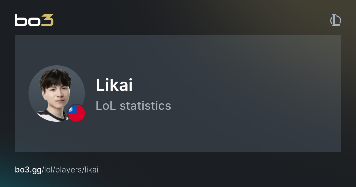 Likai (Liao Li-Kai) LoL Stats & news – HELL PIGS