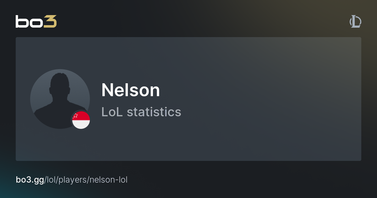 Nelson (Sng Yi Wei) LoL Stats & news