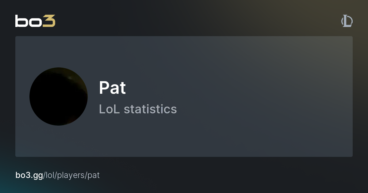 Pat stats, performance, matches & news
