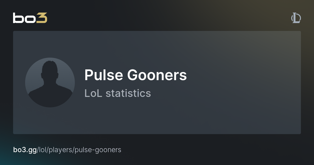 Pulse Gooners ( ) LoL Stats & news