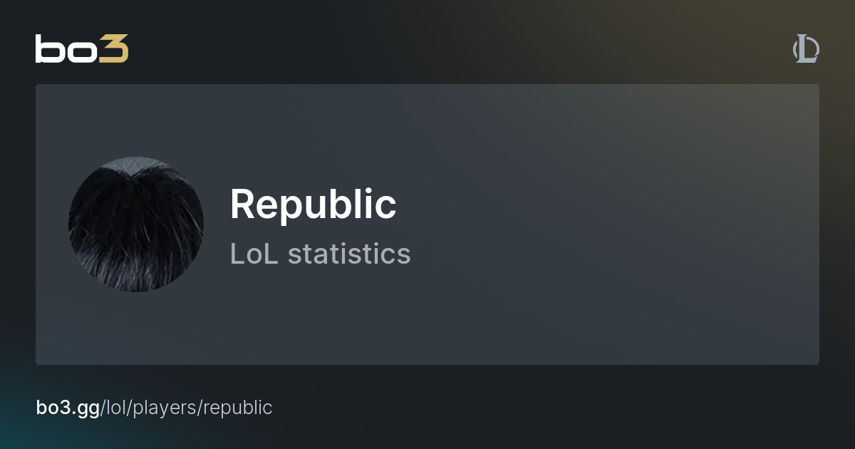 Republic (Geun-tae Bong) LoL Stats & news – Game Talents