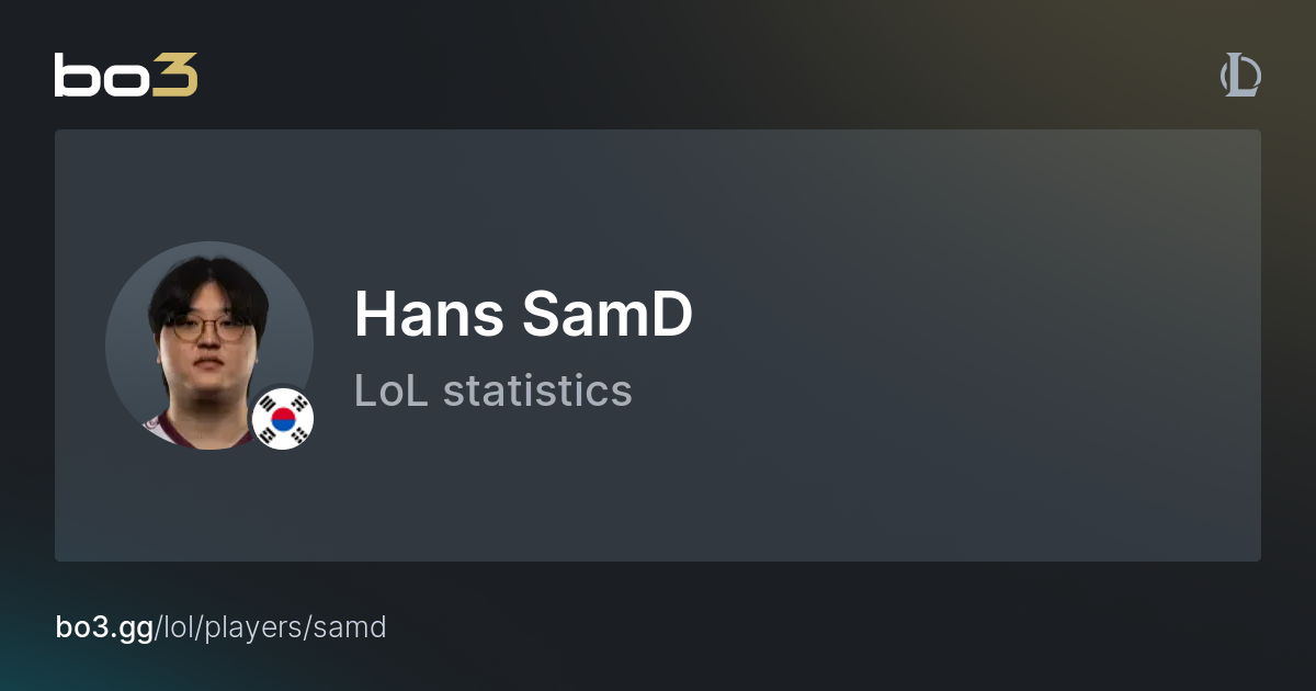 Hans SamD (Lee Jae-hoon) LoL Stats & news – Ici Japon Corp. Esport