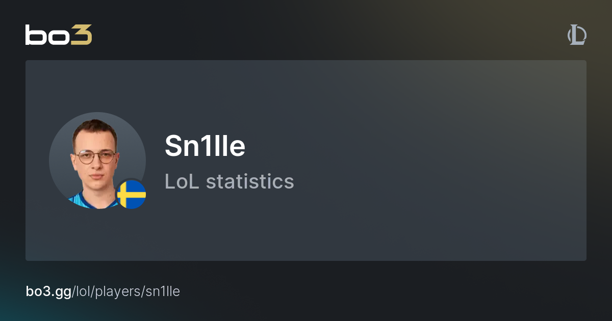 Sn1lle (William Andersson) LoL Stats & news – LUA Gaming