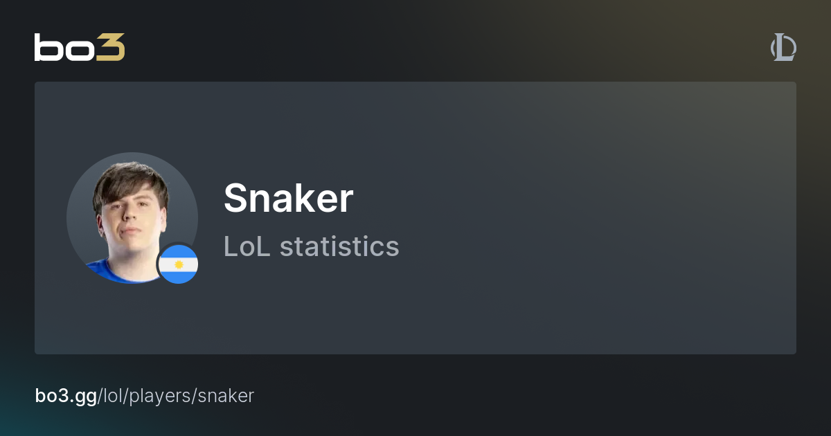 Snaker stats, performance, matches & news