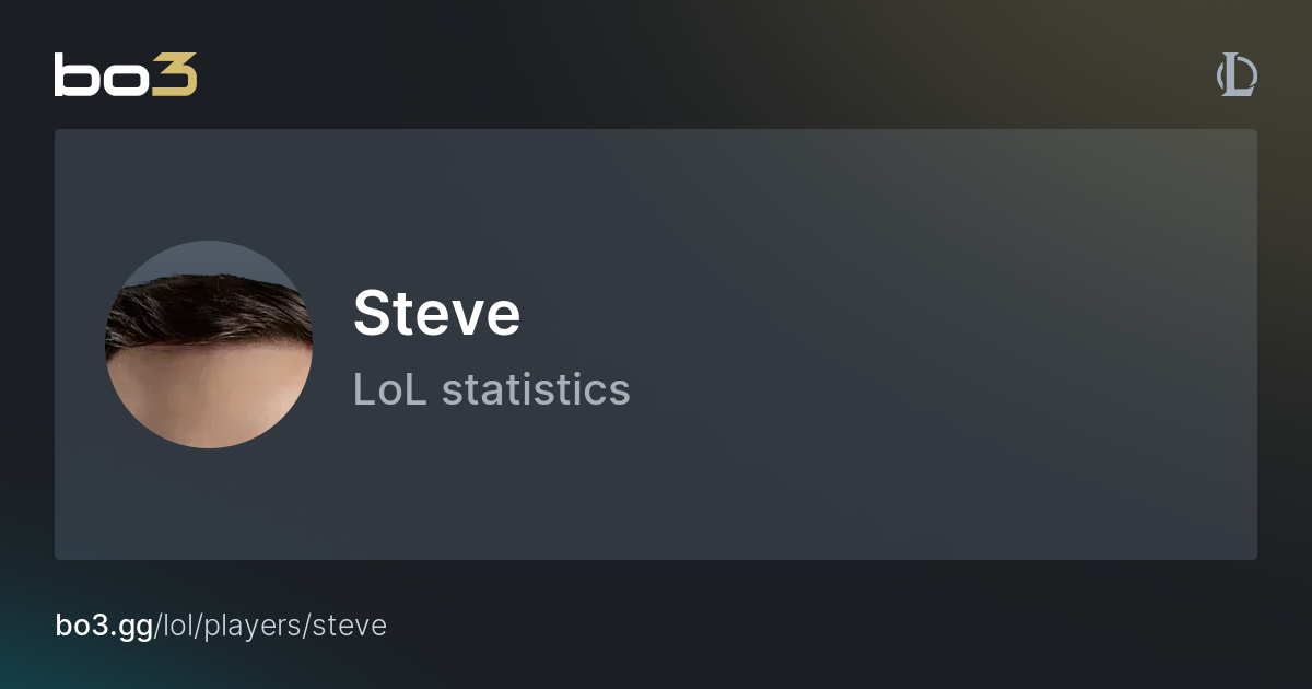 Steve stats, performance, matches & news