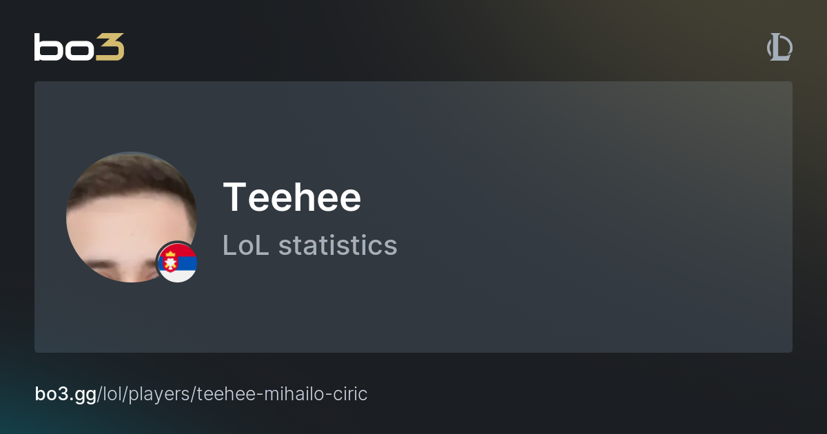Teehee stats, performance, matches & news