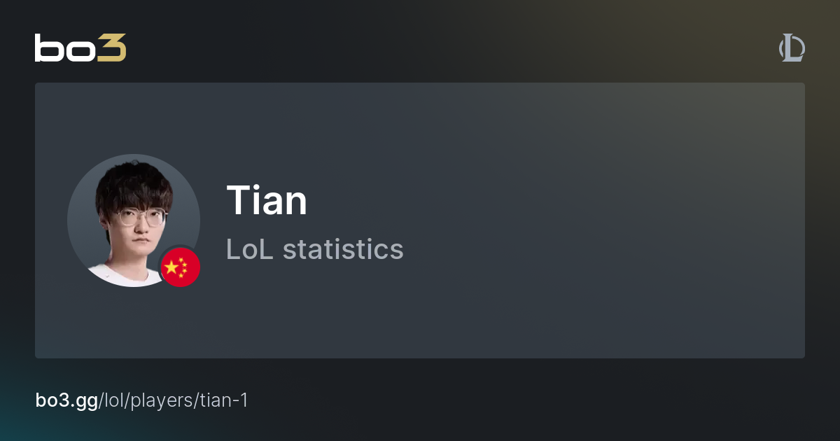 Tian stats, performance, matches & news