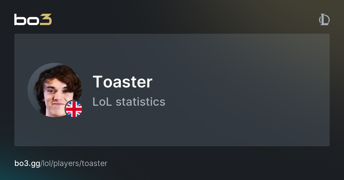 Toaster stats, performance, matches & news