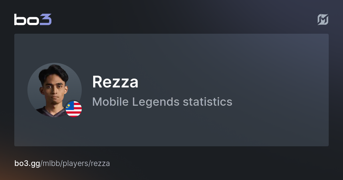 Rezza (Ahmad Rezza) Mobile Legends Stats & news – Aero Esports