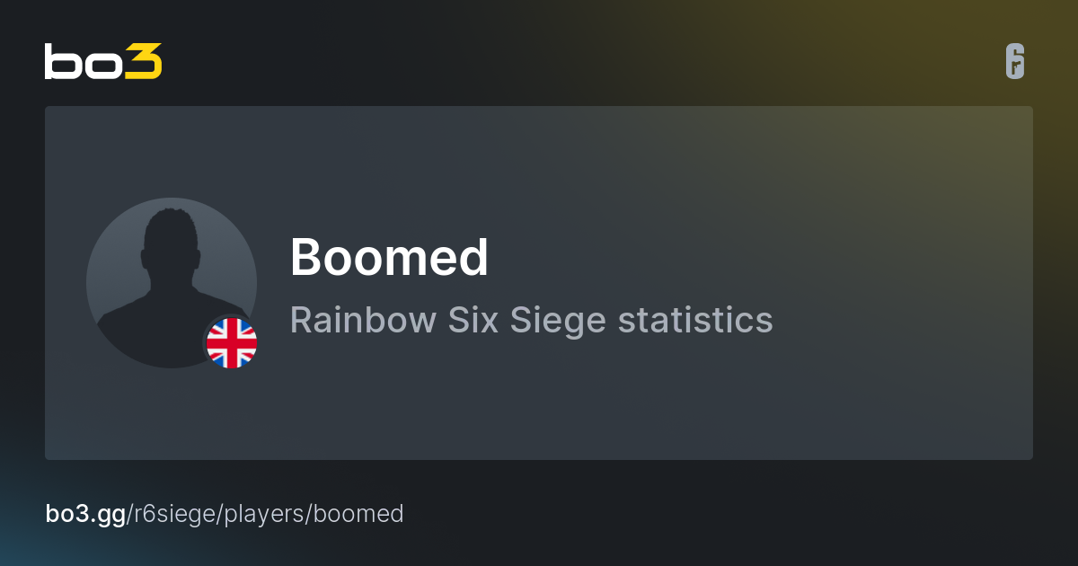 Boomed (James Lee) R6 Stats & news
