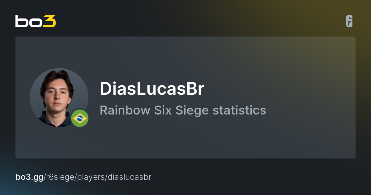 DiasLucasBr (Lucas Dias) R6 スタッツ & ニュース – Team Liquid