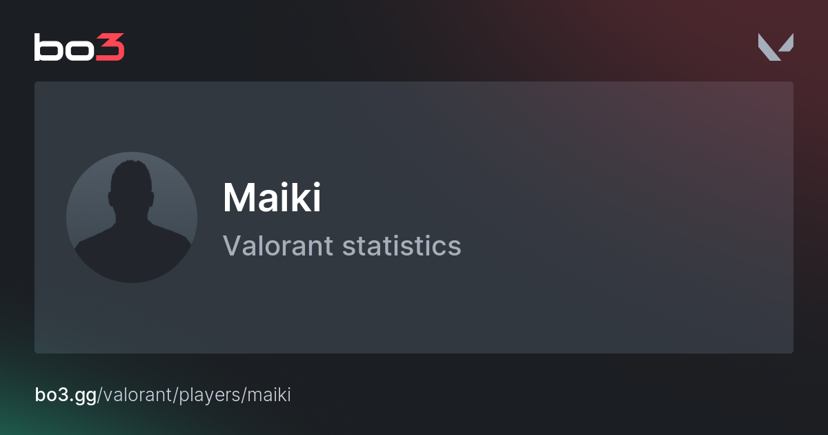 Maiki ( ) Valorant Stats – LeaveNoWitness