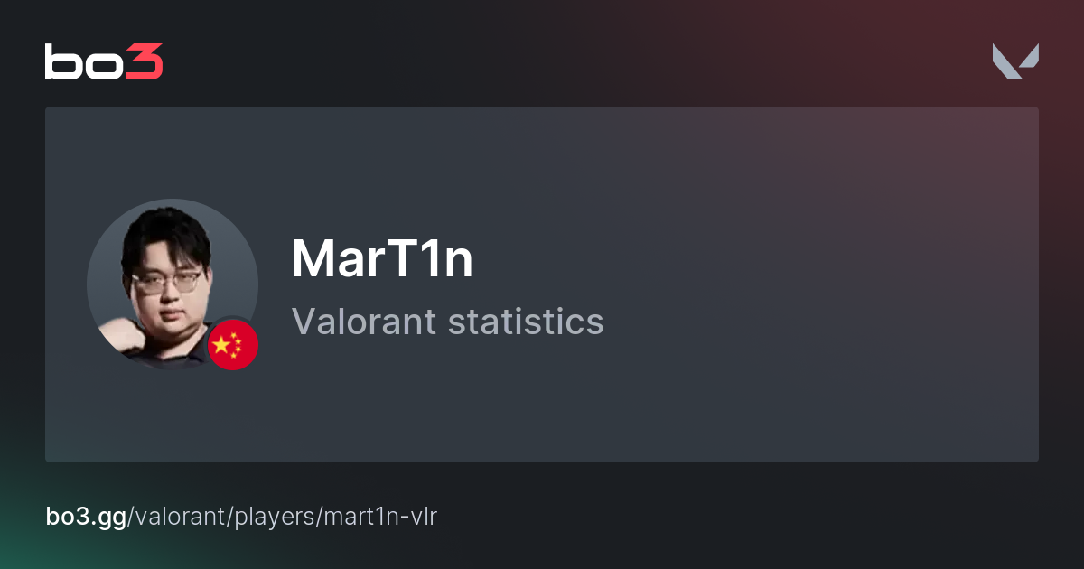 MarT1n (Zhuo Zhengjie) Valorant Stats – Trace Esports
