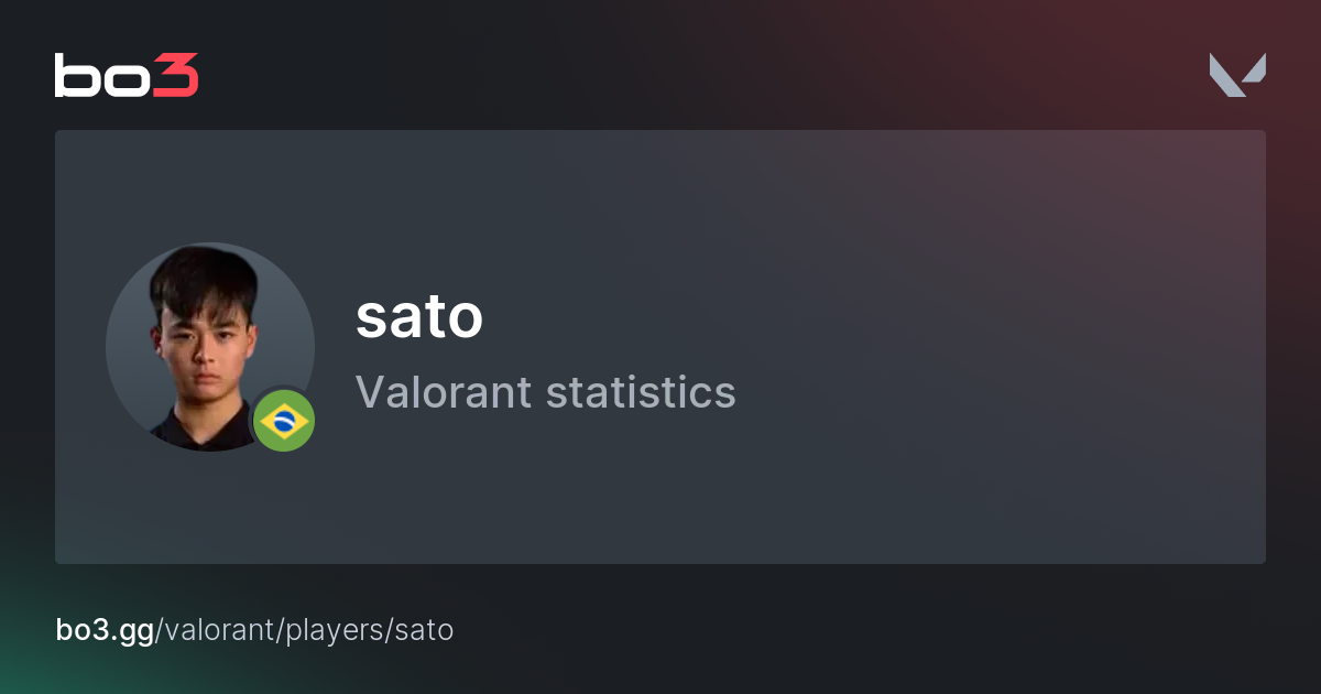 sato (Eduardo Kenzo Nagahama Sato) Valorant Stats – Leviatán