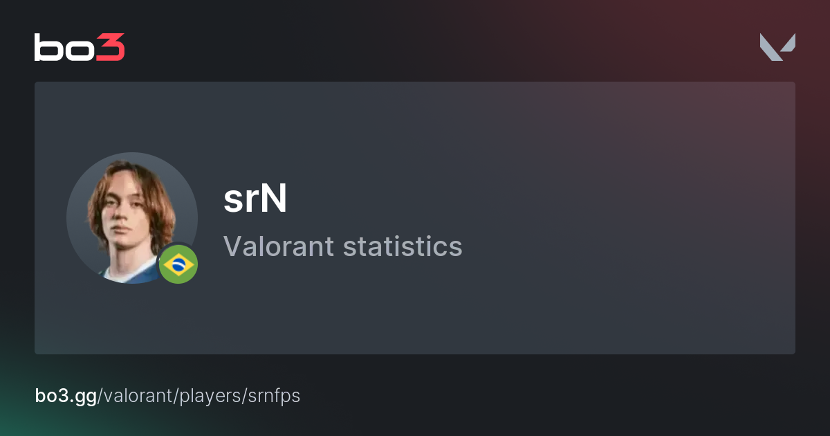 srN (Nicolas Niederauer) Valorant Stats – MIBR GC