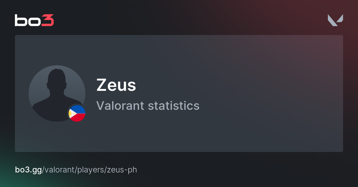Zeus (Jhian Zeus Dela vega) Valorant Stats – Oasis Gaming