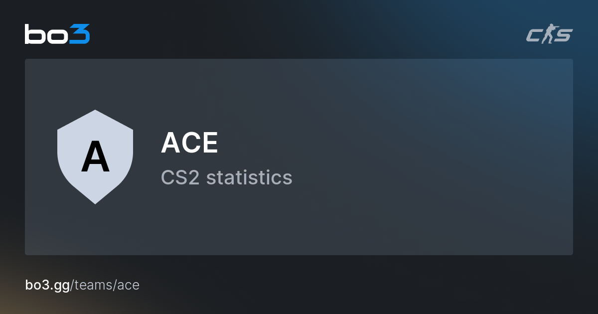 ACE CS2 team statistics & roster