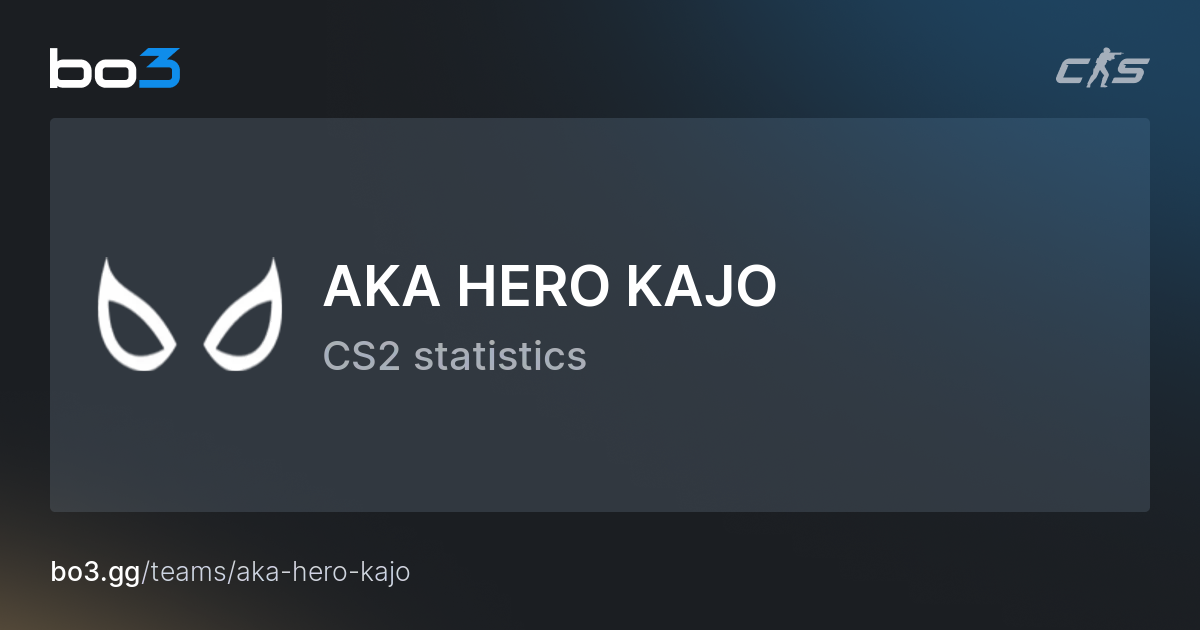 AKA HERO KAJO CS2 team statistics & roster