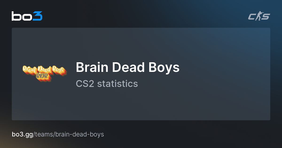 Brain Dead Boys CS2 team statistics & roster