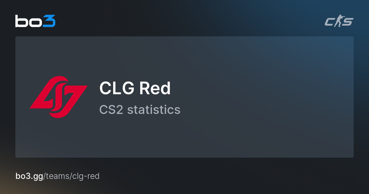 CLG Red CS2 team statistics & roster