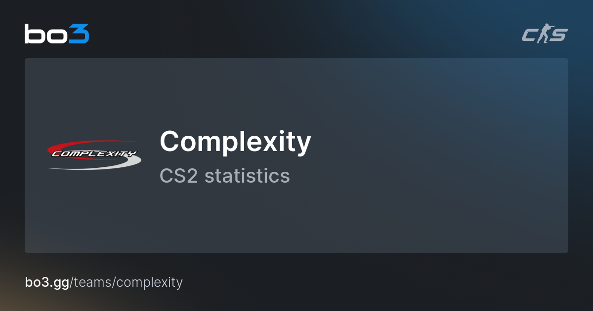 Complexity CS2 team statistics & roster