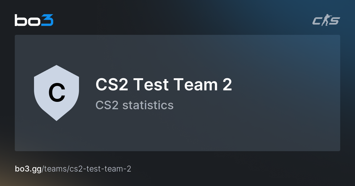 Estadísticas y Plantilla del Equipo CS2 CS2 Test Team 2