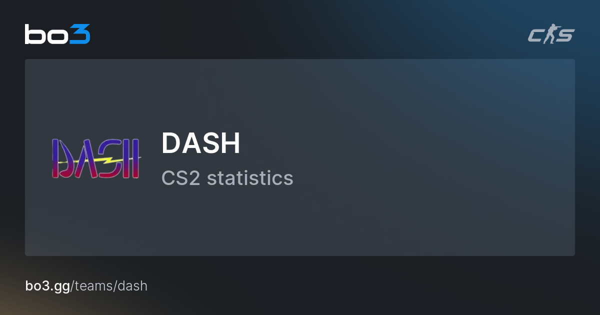 DASH CS2 team statistics & roster