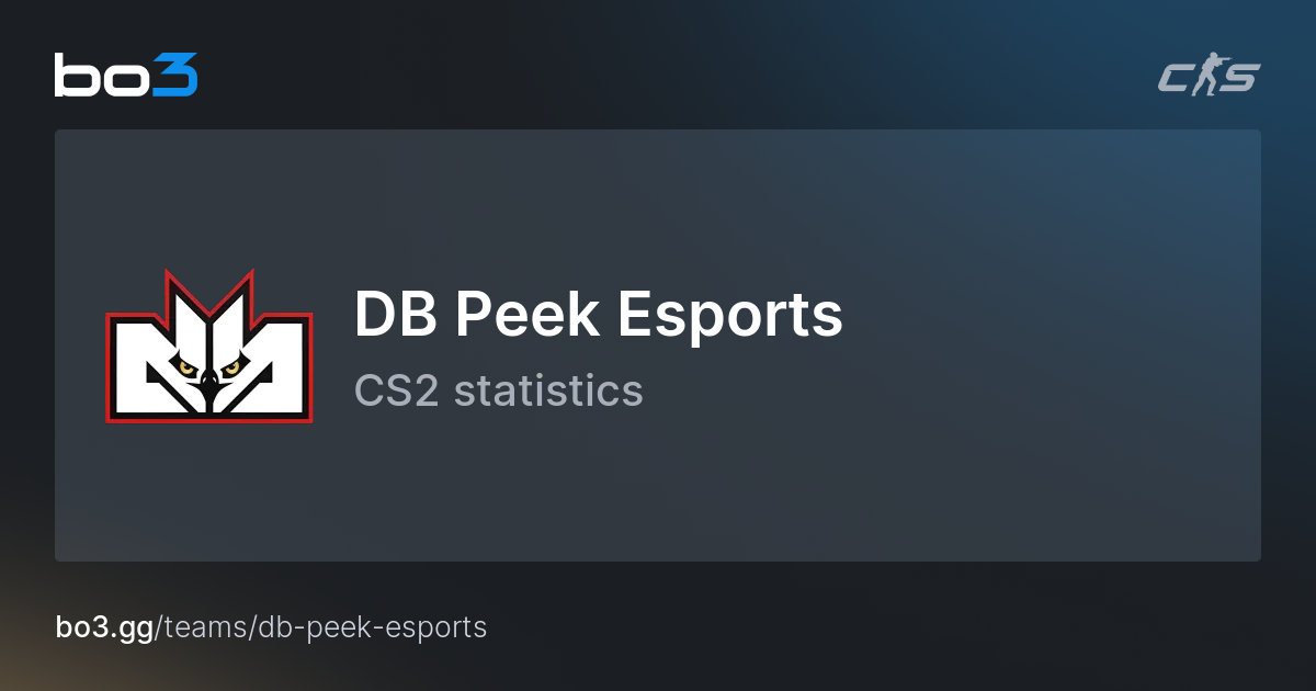 DB Peek Esports CS2 team statistics & roster