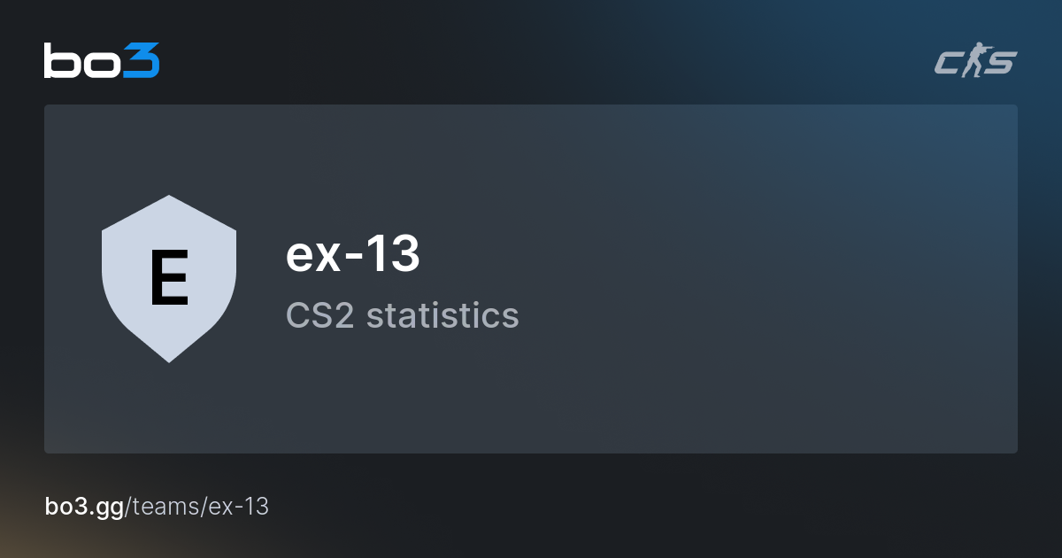 ex-13 CS2 team statistics & roster