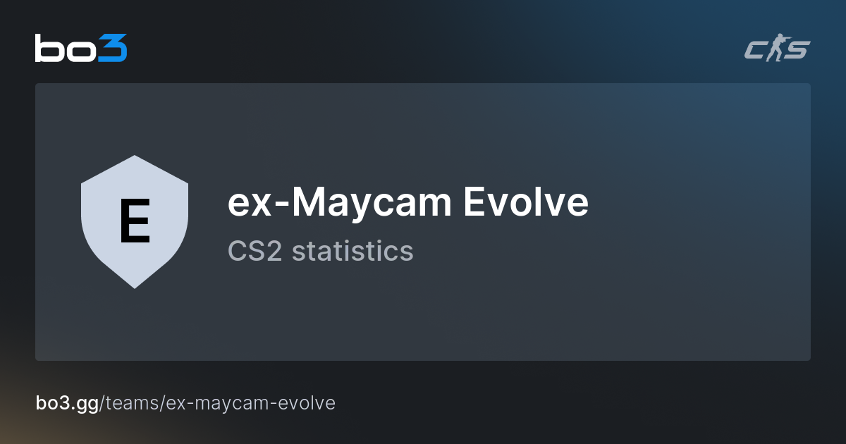 Estadísticas y Plantilla del Equipo CS2 ex-Maycam Evolve