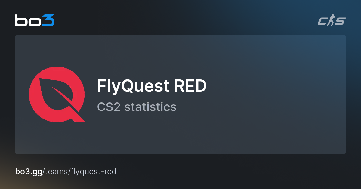 Estadísticas y Plantilla del Equipo CS2 FlyQuest RED