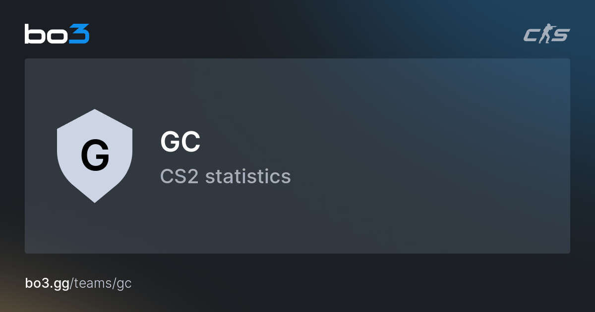 GC CS2 team statistics & roster