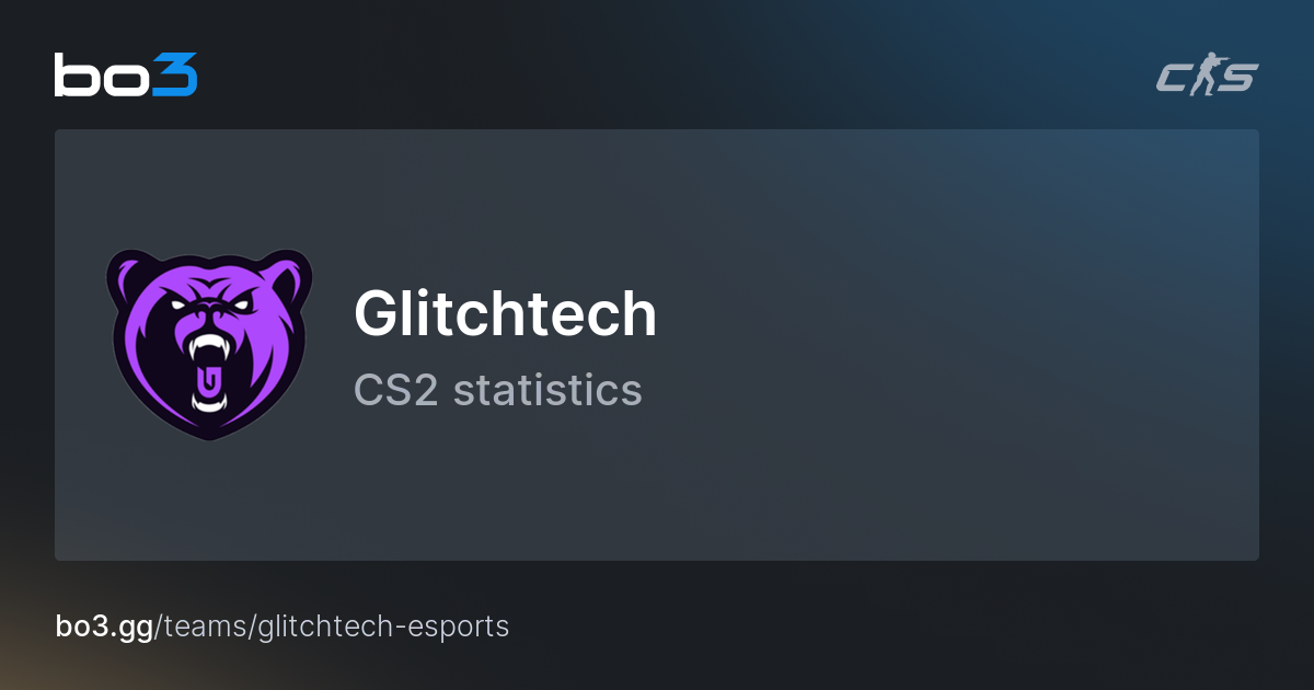 Glitchtech Esports CS2 team statistics & roster