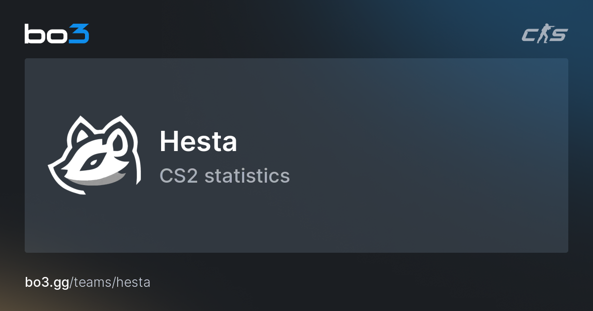 Hesta CS2 team statistics & roster